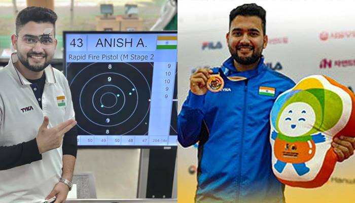 Asian Shooting Championship : नेमबाज अनिशचा अचूक वेध! भारताला पॅरिस ...